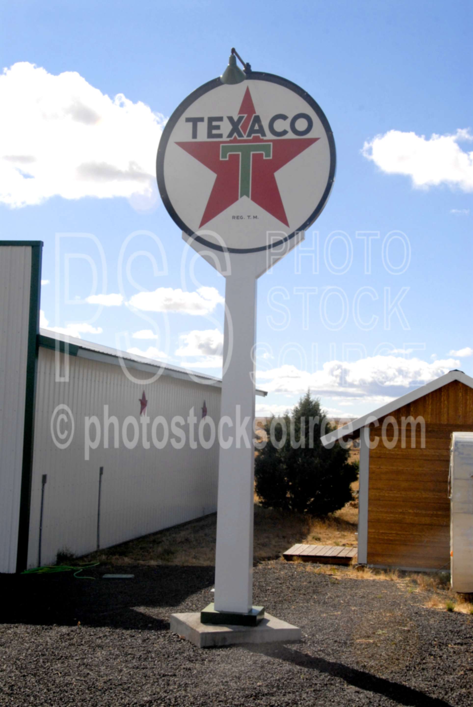Photo of Texaco Sign by Photo Stock Source signs, Shaniko, Oregon, USA ...