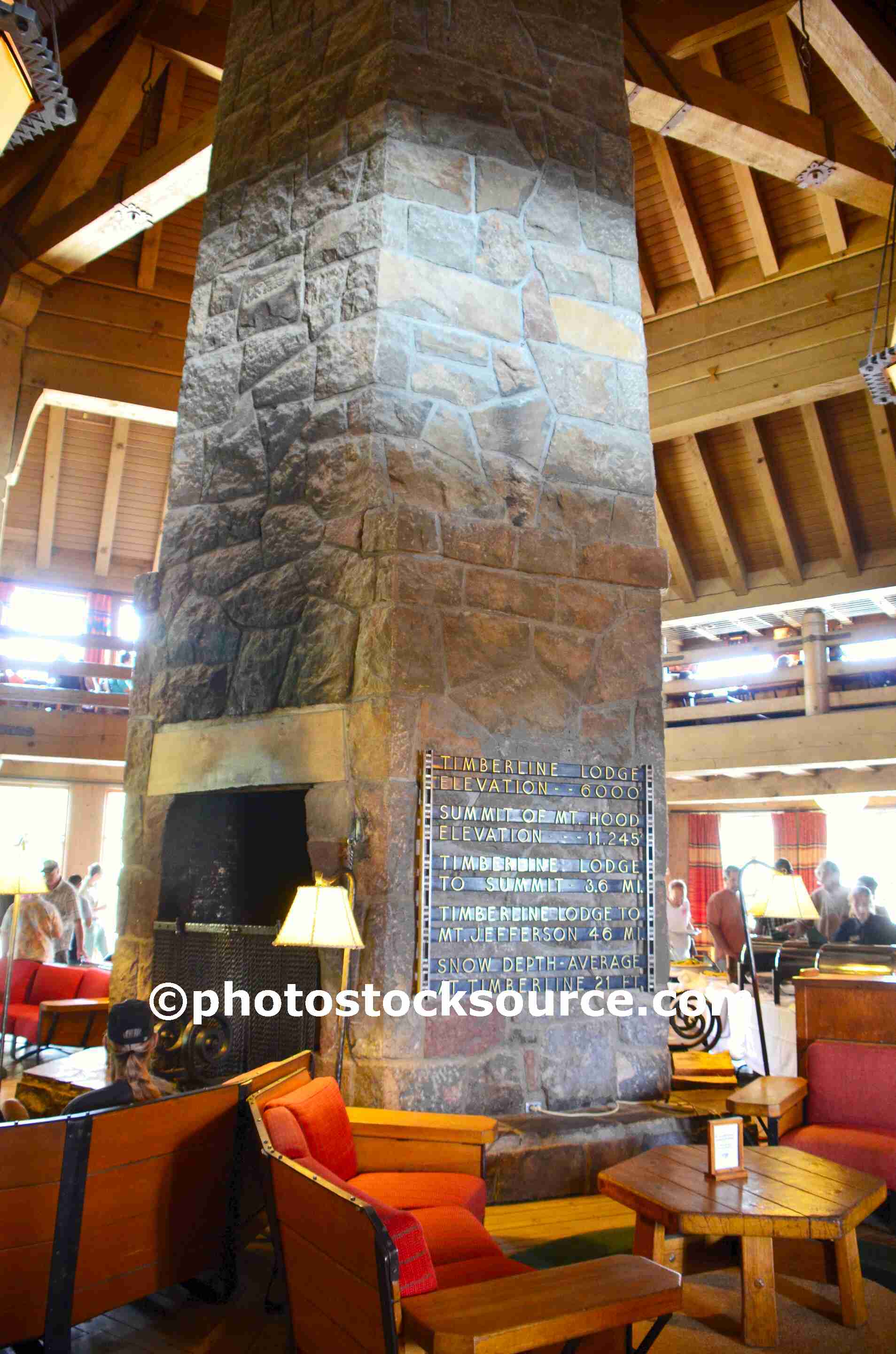 Vintage Lodge Stone Fireplaces